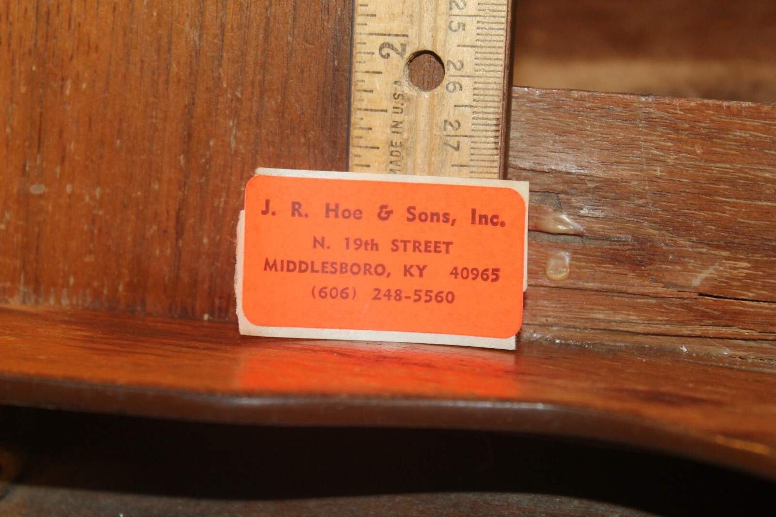 Vintage Coal Mining Decal Sticker J.R. Hoe & Sons Middlesboro Kentucky ...