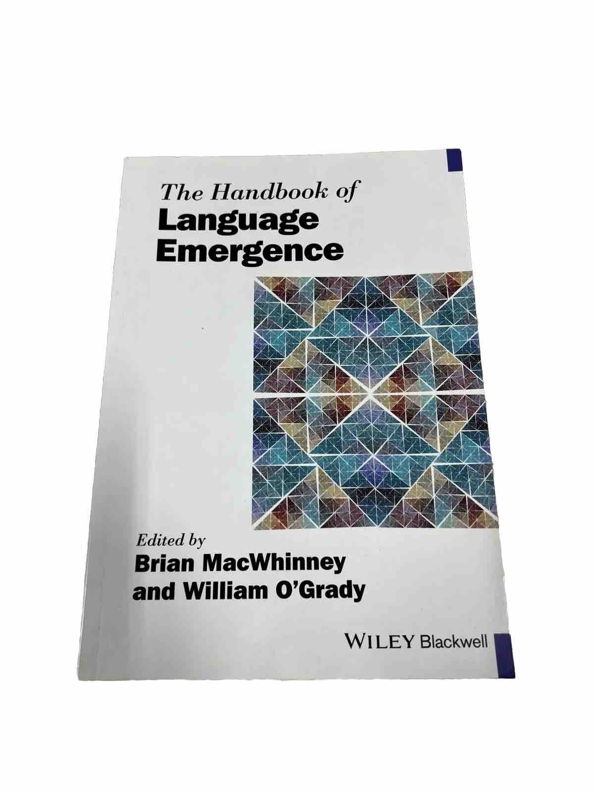 The Handbook of Language Emergence by Brian MacWhinney (English ...