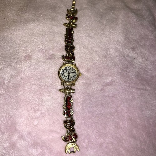 Slide Time Wrist Watch/Charm Bracelet ~ Firemen ~ Needs Battery | eBay