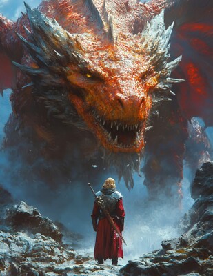 "Dragon Master 2" 8.5x11 Fine Art Print Limited to Only 20 Hand ...