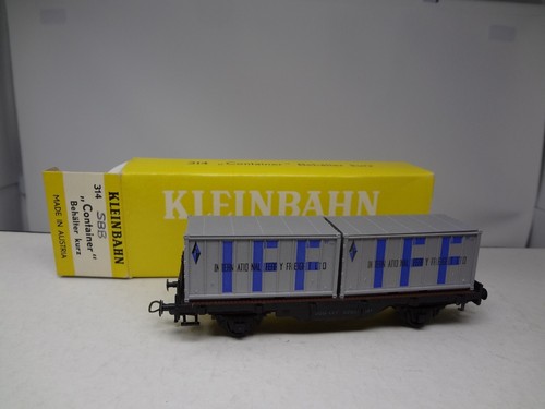 KLEINBAHN 314 HO Scale INTERNATIONAL FERRY FREIGHT CONTAINER CAR EC Bin ...