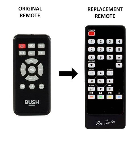 RM-Series Replacement Remote Control Compatible For BUSH CBAR4 | eBay