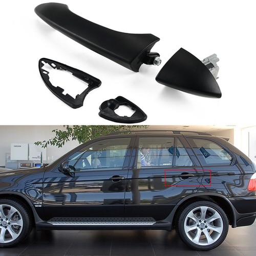 Black Car Exterior Left Door Handle For BMW X5 2000-2006 51218243617 | eBay