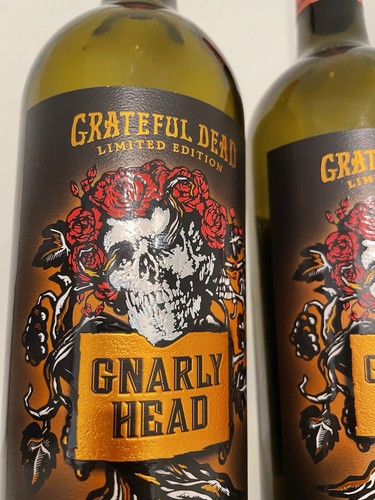 Gnarly Head Grateful Dead 2022 Old Vine Zin Deadhead Skull Wine Bottles ...