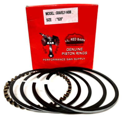 NEW .020" OVERSIZE PISTON RING KIT FITS GRAVELY 5, 6.6 & 7.6 HP L HEAD ...