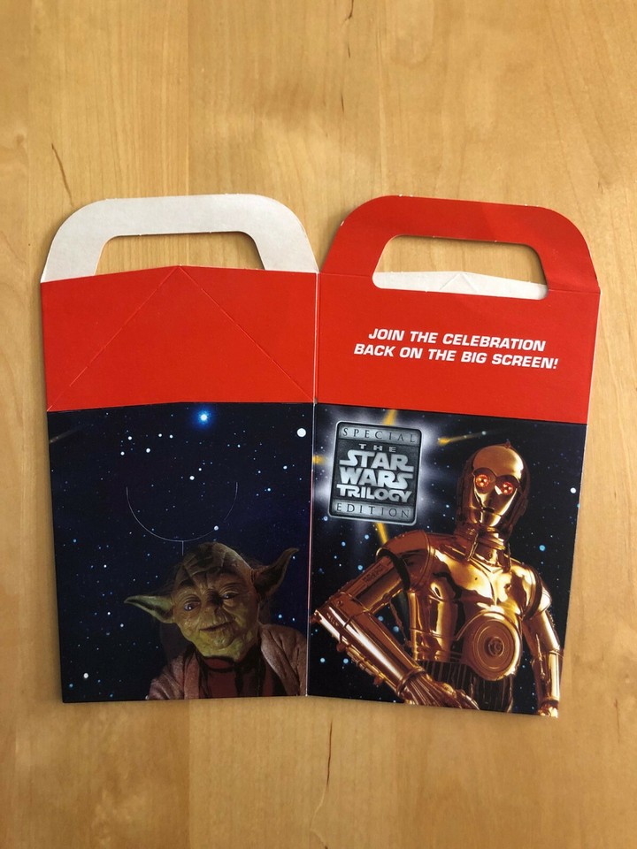 Special Edition Trilogy STAR WARS kids meal premium HAPPY MEAL BOX ...