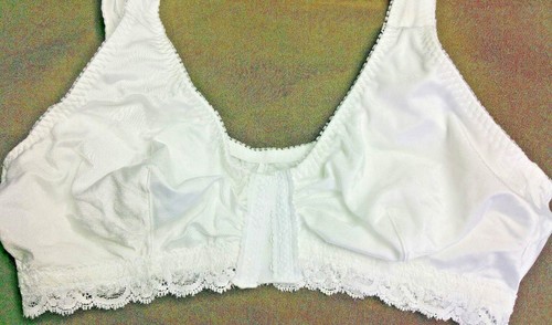 Classique Mastectomy Bra Small White Cotton Cups Style 789 Front ...