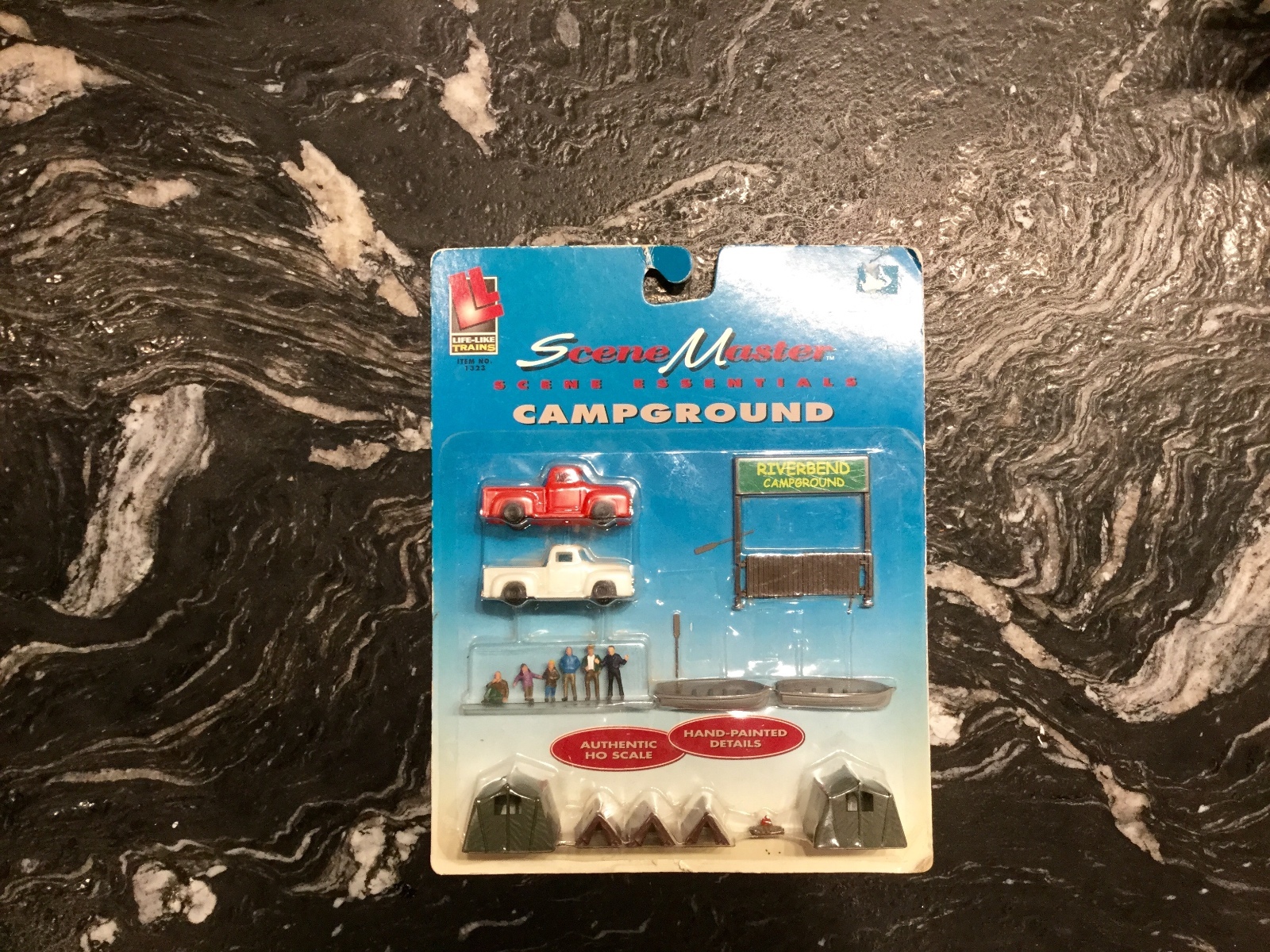 LIFE-LIKE 1/87 HO SCALE SCENE MASTER CAMPGROUND SET ITEM # 1323 FACTORY ...