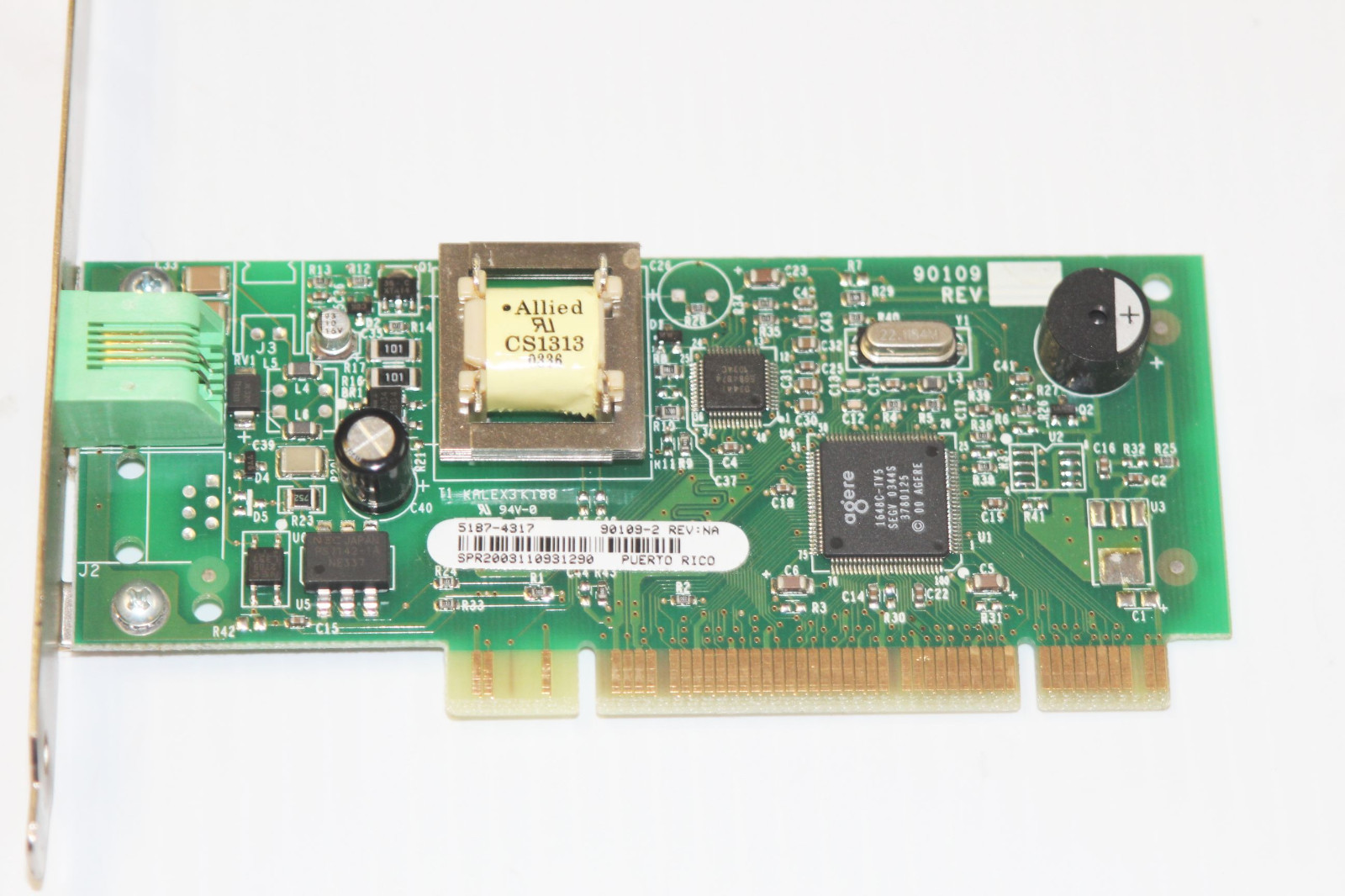 Genuine Internal PCI 56k Dial Up Modem 5187-4317 - Compaq S6200 S6000 ...