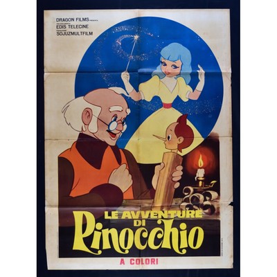 Poster die Abenteuer Von Pinocchio Geppetto Elfe Dragon Folien M364 | eBay
