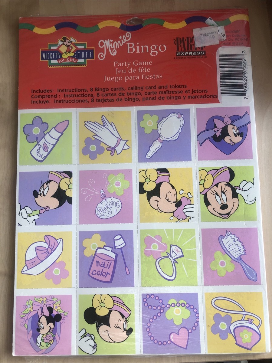 Mickey Mouse Bingo Printable Vtg Disney Mickey's Stuff For Kids Bingo