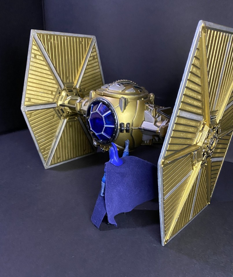 STAR WARS Andor TIE Fighter Interceptor Vintage Sith Jedi Kenner Custom ...