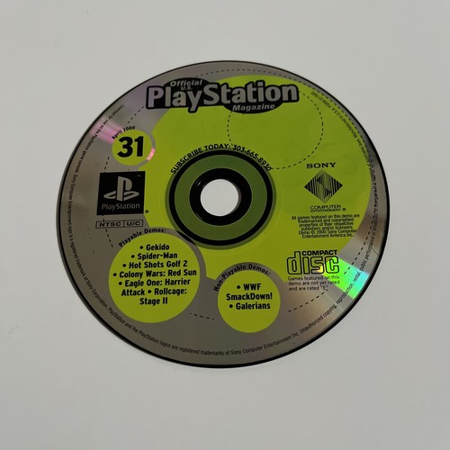 Official Playstation Magazine April 2000 Demo #31 (PS1) DISC ONLY #7048 ...