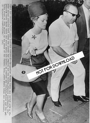 MICKEY COHEN & SANDY HAGEN PHOTO 8x10 B&W GLOSSY REPRINT GREAT MAFIA ...