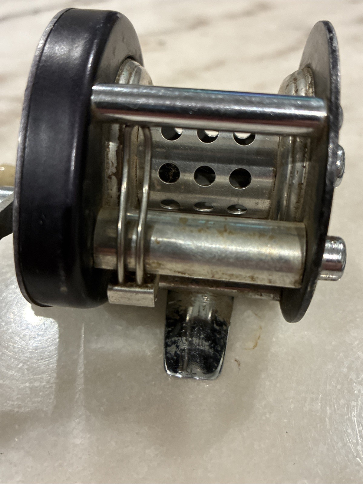 Vintage - Langley Shorty - Black Fishing Reel - Model 505 - Made in the ...