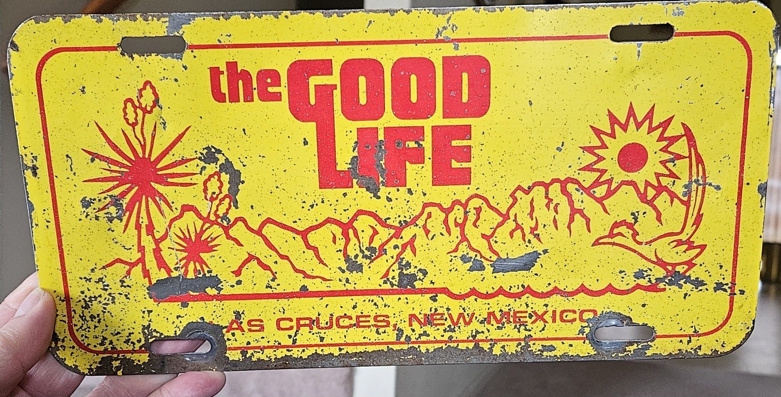 Original 1960's Las Cruces The Good Life Booster License Plate New ...