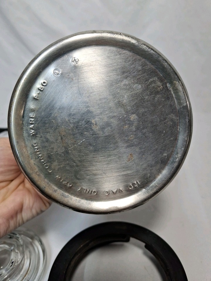 VTG Corning Ware Coffee Pot 10-Cup Percolator Parts - Basket - Lid ...