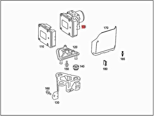 Mercedes-Benz 2214319012 Genuine OEM ABS Pump ASSY for sale online | eBay