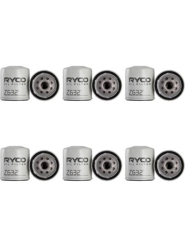6 x Ryco Oil Filter Z632 fits BRIGGS & STRAT. 350700 18HP | eBay