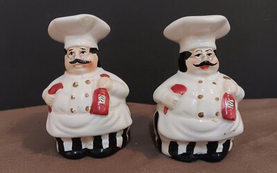 Vintage New Fat Chef Baker Salt and Pepper Shaker Set | eBay