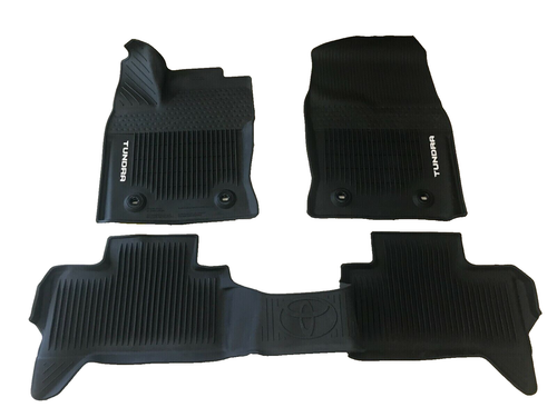 22-23 TUNDRA DOUBLE CAB OEM ALL WEATHER FLOOR LINER MATS PT206-34221-20 ...