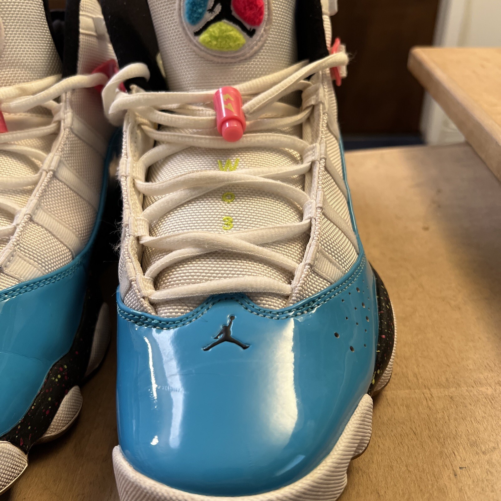 Size 10 - Jordan 6 Rings Blue Fury Cyber Pink for sale online | eBay