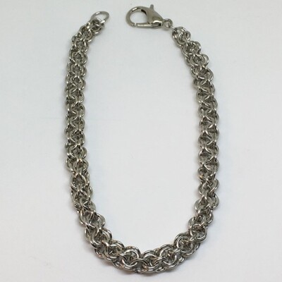Unique Stainless Steel Triangle Weave Chainmail Bracelet, Handmade | eBay