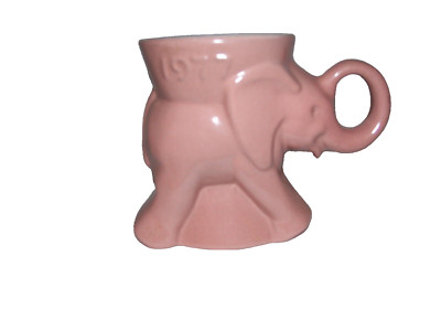 Vintage 1977 Frankoma GOP Pink Elephant Mug | eBay