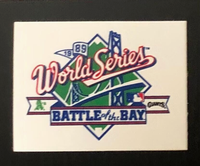 Three 1989 World Series Stickers Oakland A's - San Francisco Giants | eBay