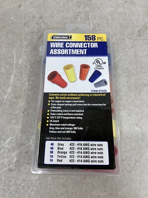 Storehouse 67520 Wire Connector Assortment 300-600V - 158 Pc. | eBay
