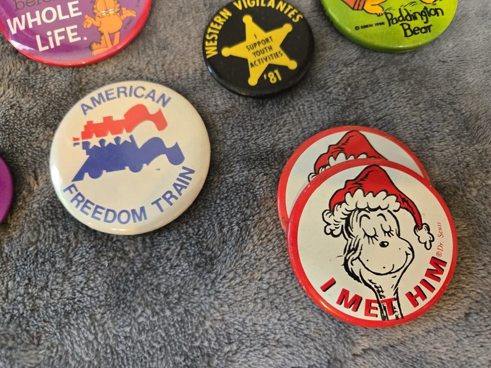 Vintage Pin Button 30+ Piece Lot Mixed Varieties | eBay