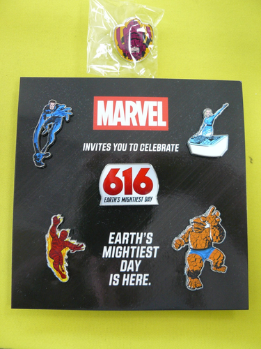 Fantastic Four Marvel 616 Day Pin Set plus Galactus Pin -1 per Store ...