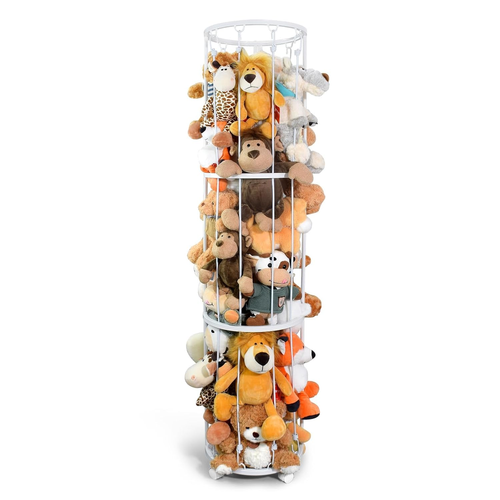 Stuffed Animal Storage Zoo Plushies Toy Storage Organizer, Metal Tube ...