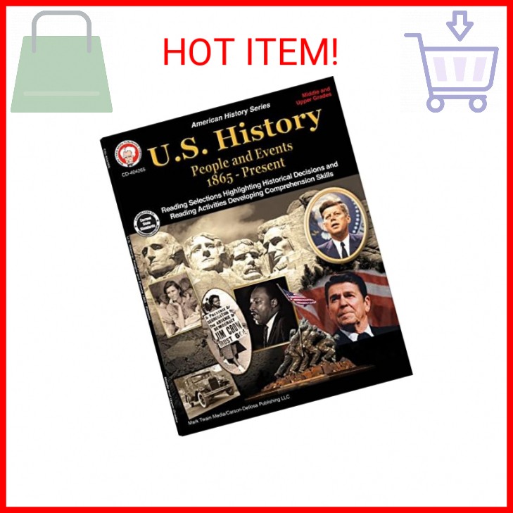 Mark Twain US History Workbook, Middle School Books Covering People and ...