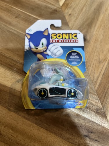 Sonic The Hedgehog Silver Lightron Team Racing Die-Cast Car Collectible ...