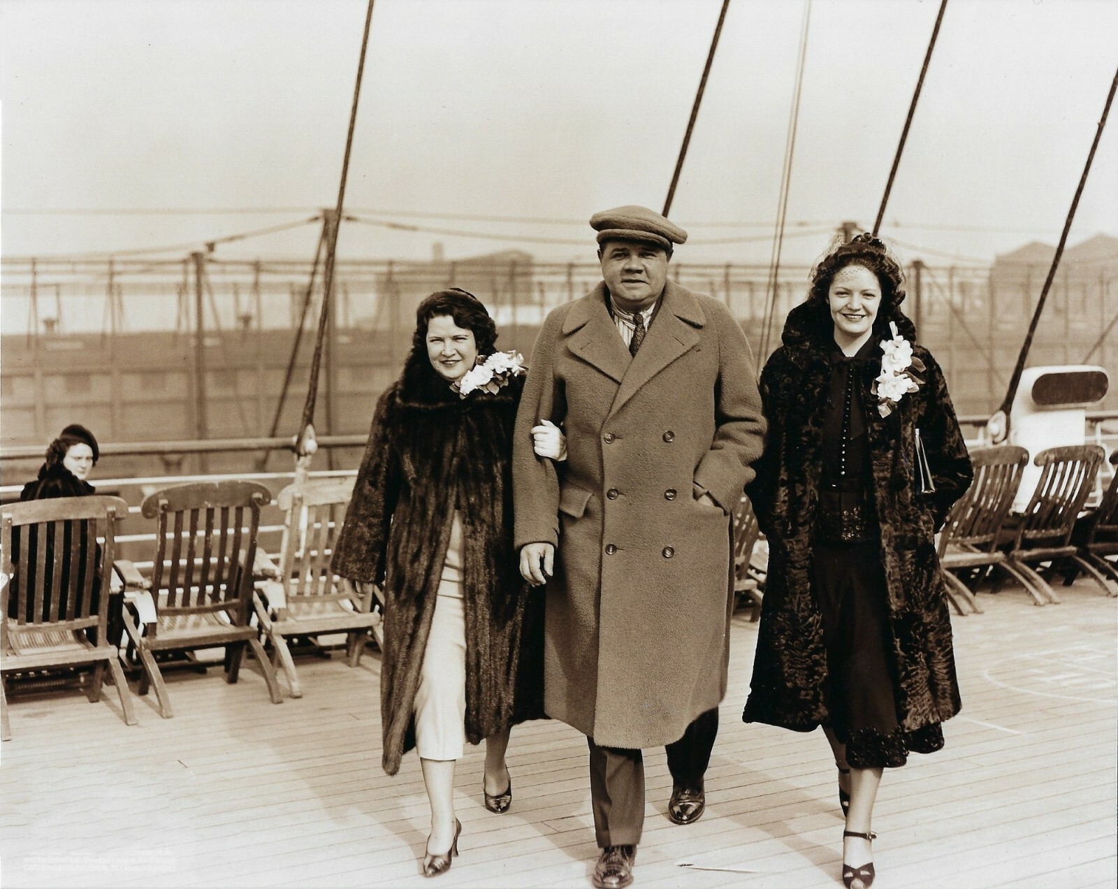 BABE RUTH & WIFE 8X10 PHOTO NEW YORK YANKEES NY BASEBALL PICTURE ...