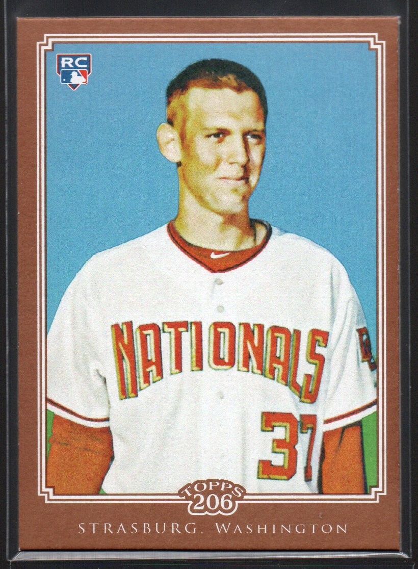 Stephen Strasburg 2010 Topps 206 Bronze #55 Rookie Card Washington ...