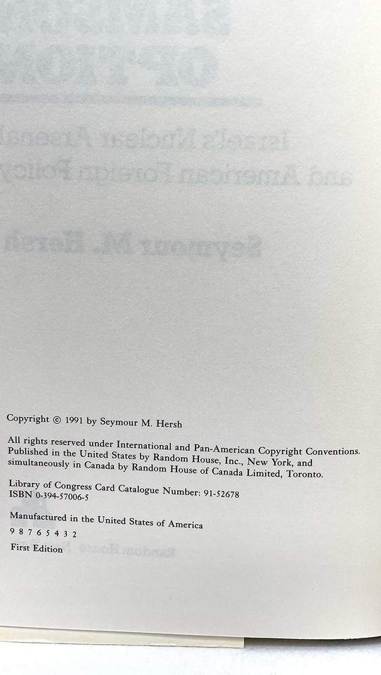 The Samson Option: Israel's Nuclear Arsenal and American Foreign Policy ...