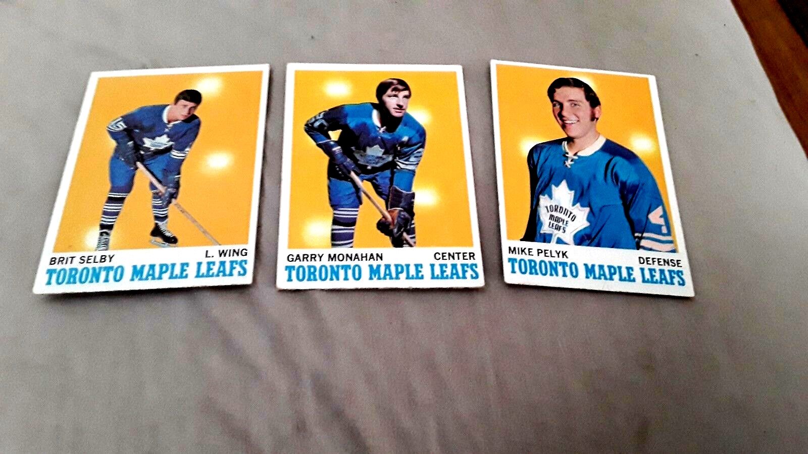 (3) 1970-71 TOPPS HOCKEY GARRY MONAHAN/SELBY/PELYK MAPLE LEAFS | eBay