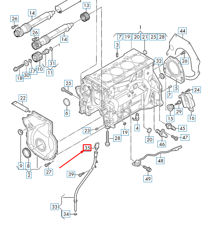 Audi+A5+8t+Oil+Dipstick+Guide+Tube+Bung+Genuine+06H115418M for sale ...