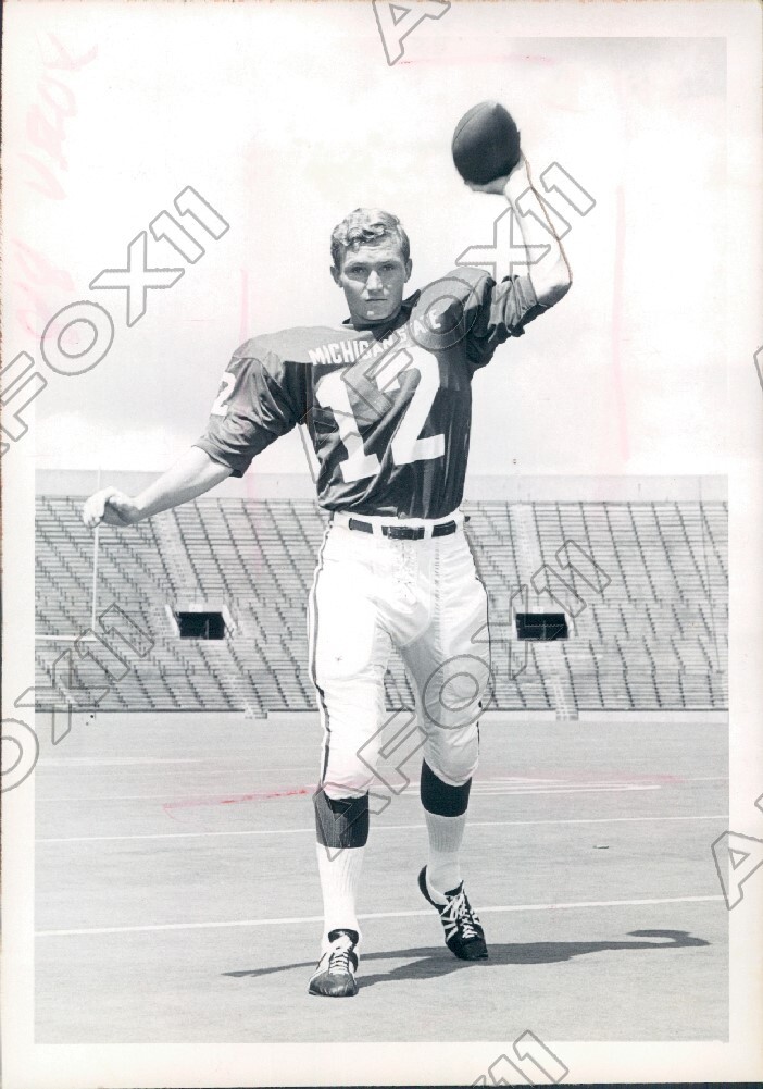 1971 Michigan State University Spartans Football Mike Rasmussen Press ...