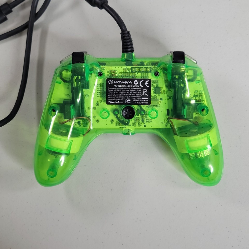PowerA Wired Green Mini Pro Ex Controller Microsoft Xbox 360 USB Tested ...