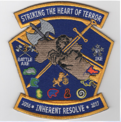 5" NAVY CVN-69/CVW-3 2016 OIR EMBROIDERED PATCH | eBay