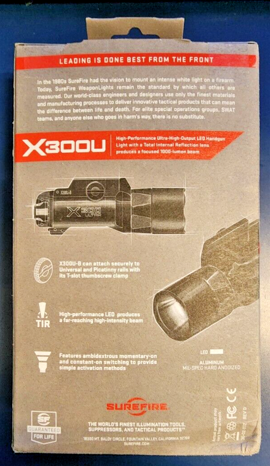 SureFire X300 Ultra X300U-B High Output 1000 Lumen LED Weapon Light | eBay