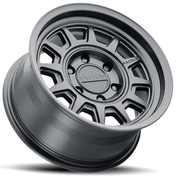 16x8" Raceline Wheels 952B Aero HD Satin Black Off-Road Rims (4 pcs ...