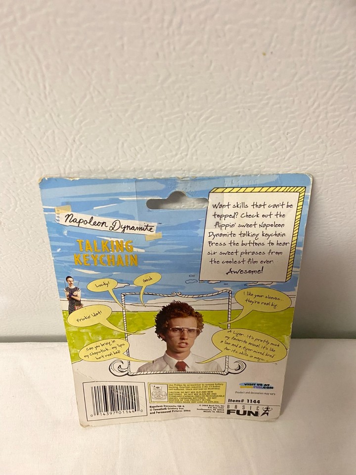 Napoleon Dynamite Movie Talking Keychain Red New Original Sealed Package 2005 | eBay