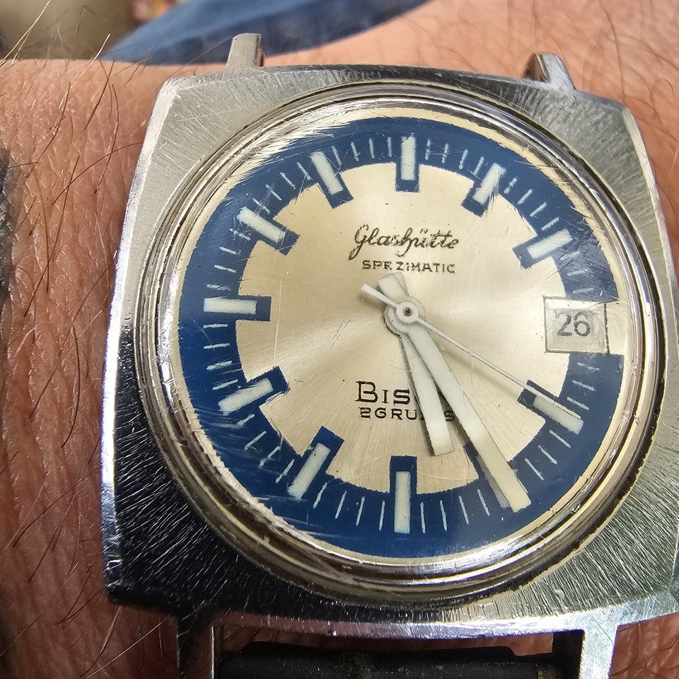 Glashutte original Spezimatic Bison Watch, Working In Good Vintage Con ...