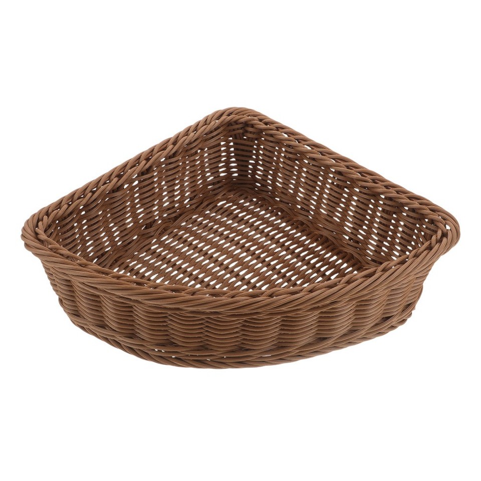 Fan-shaped Corner Storage Basket Shelf Organizer Bin Triangle Bathroom ...
