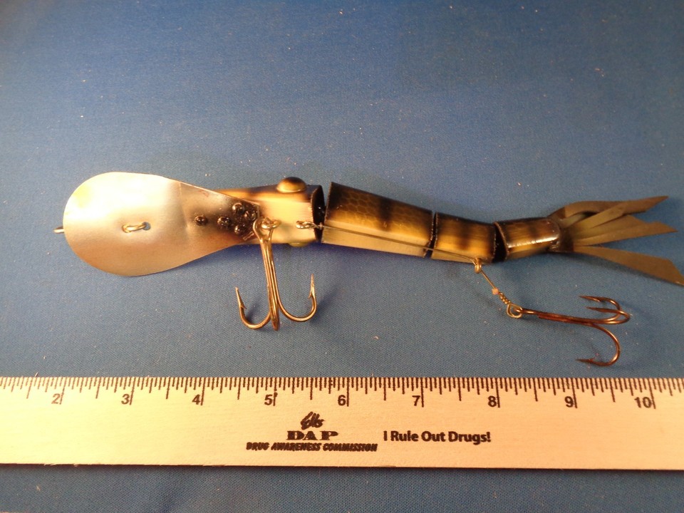 Vintage Bud Stewart Musky Lure Perch Finish | eBay
