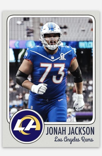 Jonah Jackson Los Angeles Rams ACEO Football Card! | eBay